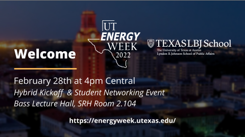 UT Energy Week 2022 | Energy Institute